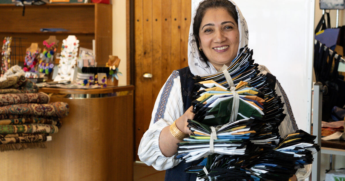 How Refugee Women are Turning Textile Waste Into Essential Goods | M.J ...